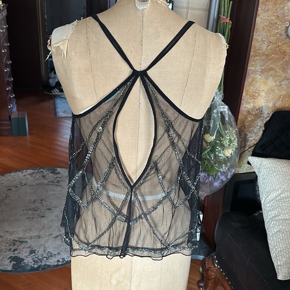 Kimchi Blue | Tops | Beaded Mesh Top | Poshmark